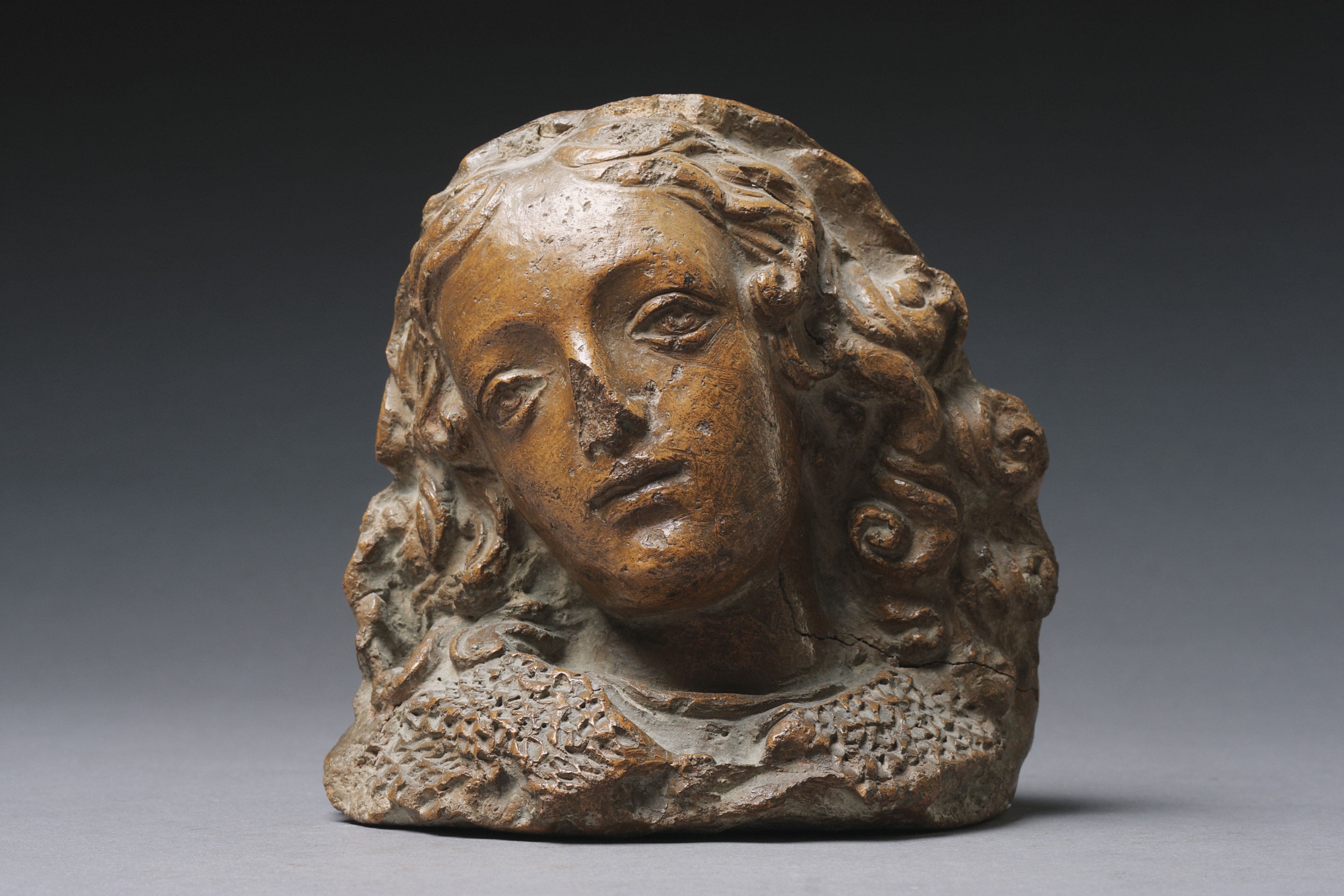 Italian, Florentine Renaissance Terracotta of the Head of the Young St ...