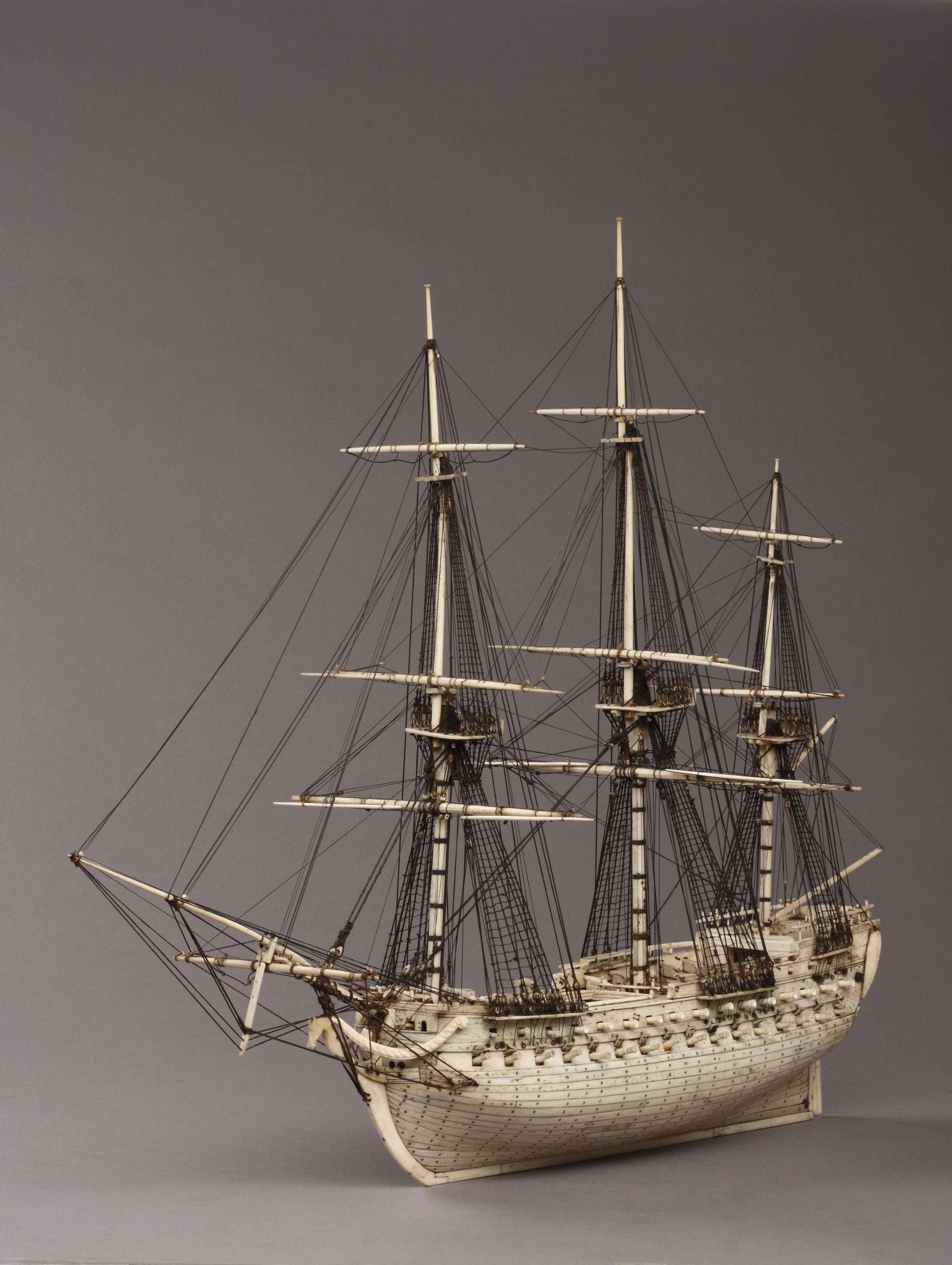 Napoleonic Prisoner of War Bone Model of a 78 Gun Ship | MasterArt