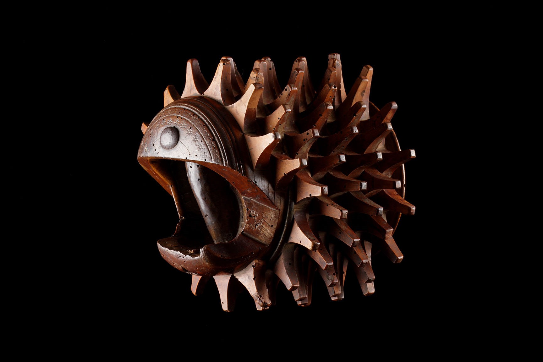 Rare Example of a Northern Italian Carved Walnut ‘Braccia’ used for ...