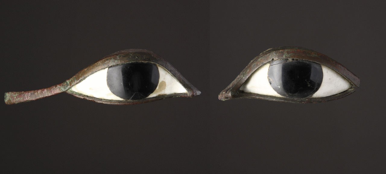 Rare Pair of Over Life Size Ancient Egyptian Eye Inlays | MasterArt
