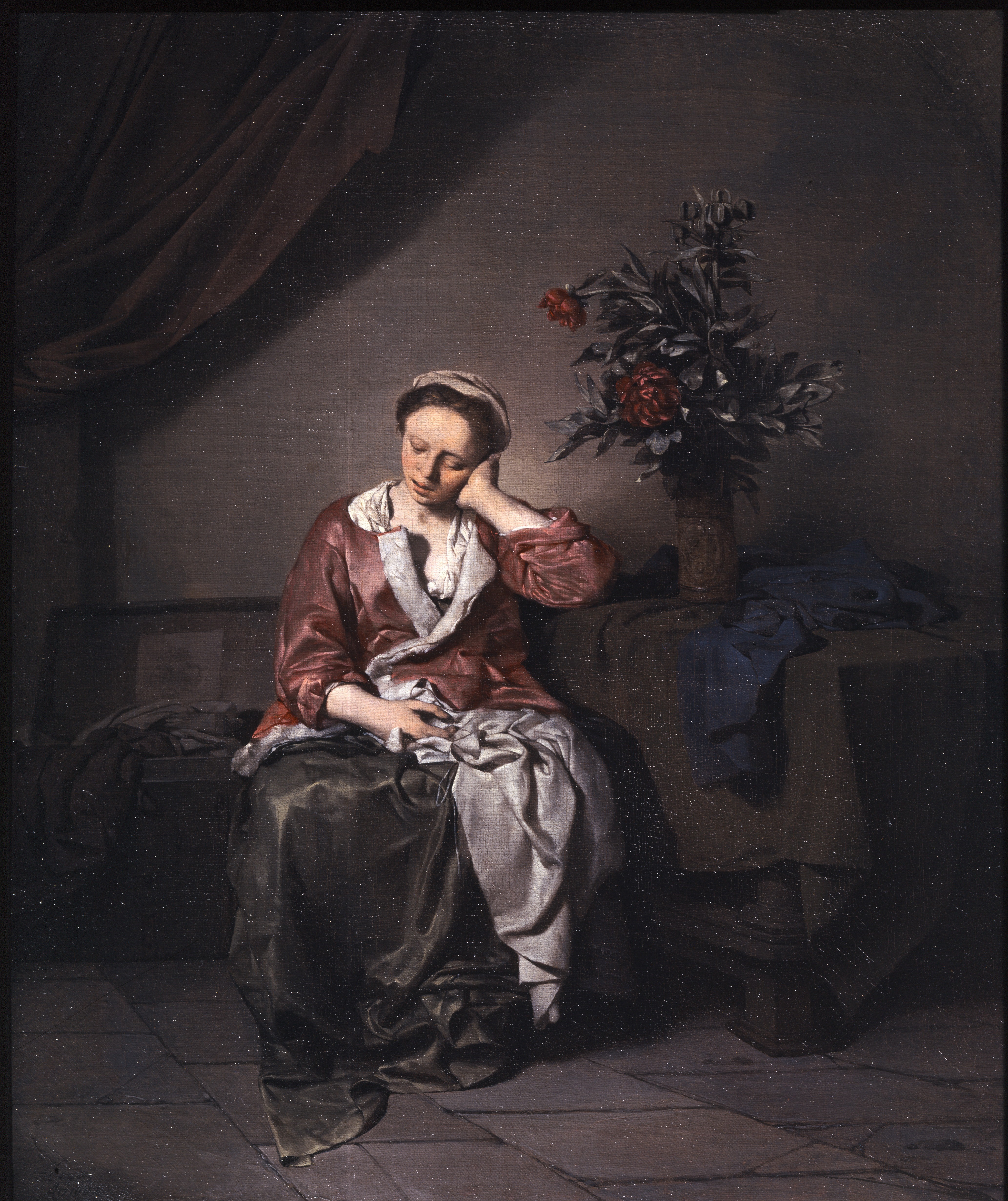 Cornelis Bega - A Parlour Maid at Rest | MasterArt