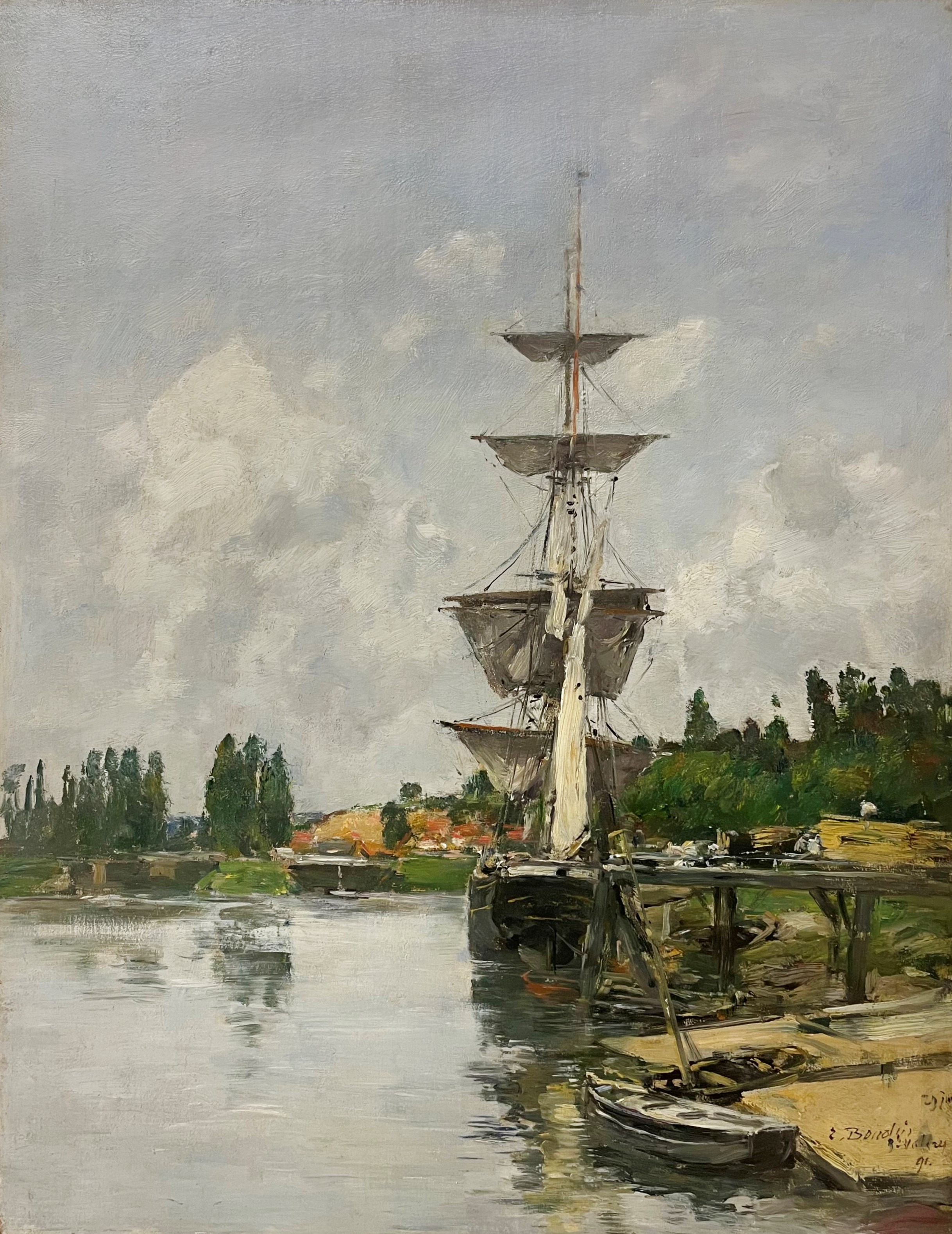 Eugène-Louis Boudin - Le Canal à Saint-Valéry-sur-Somme | MasterArt