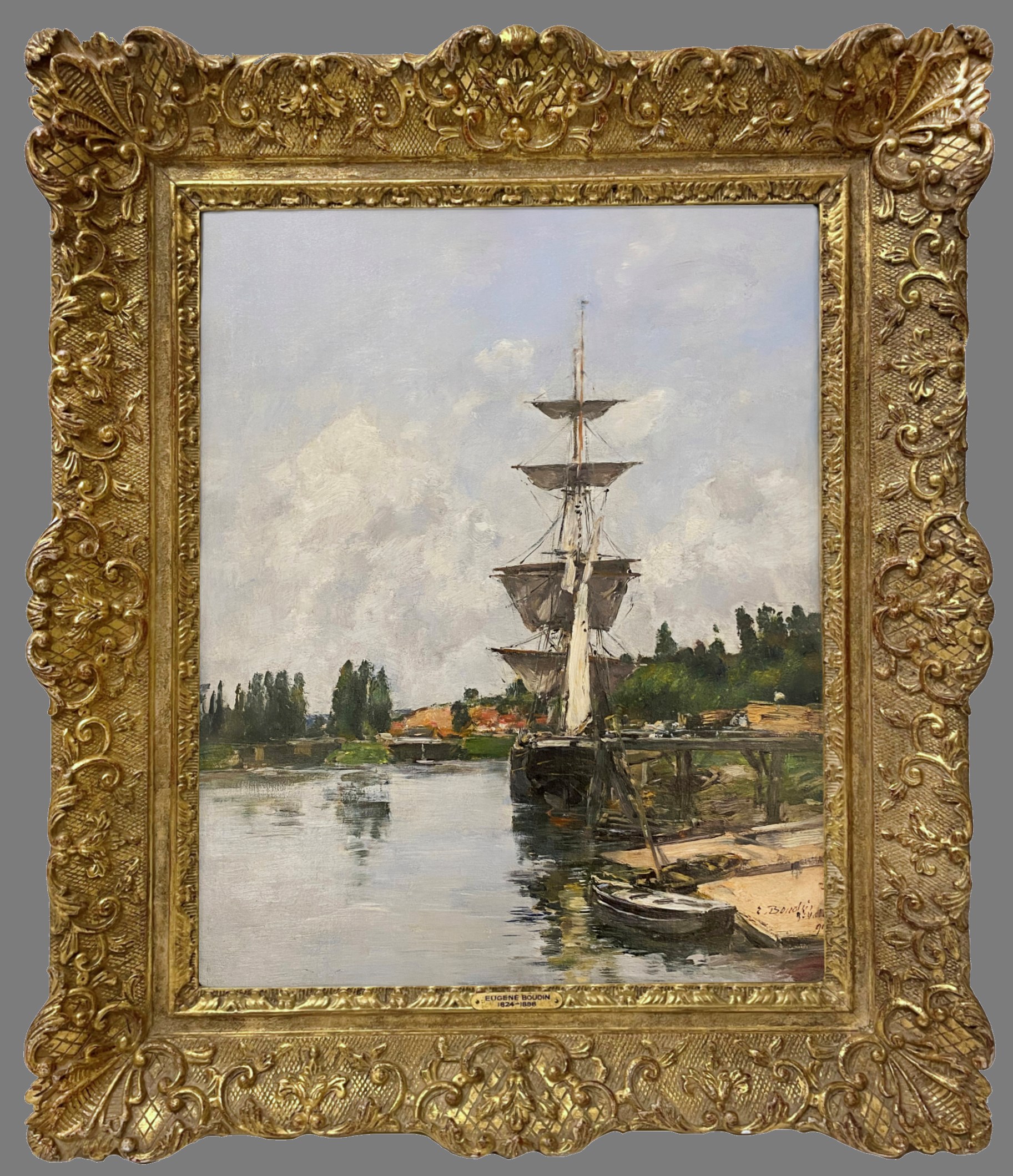 Eugène-Louis Boudin - Le Canal à Saint-Valéry-sur-Somme | MasterArt