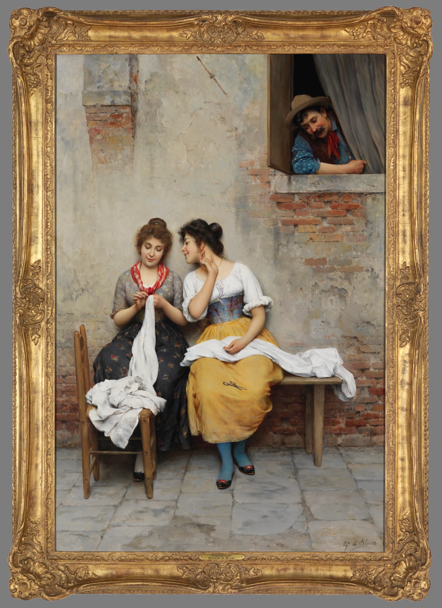 Eugene de Blaas - Confidences | MasterArt