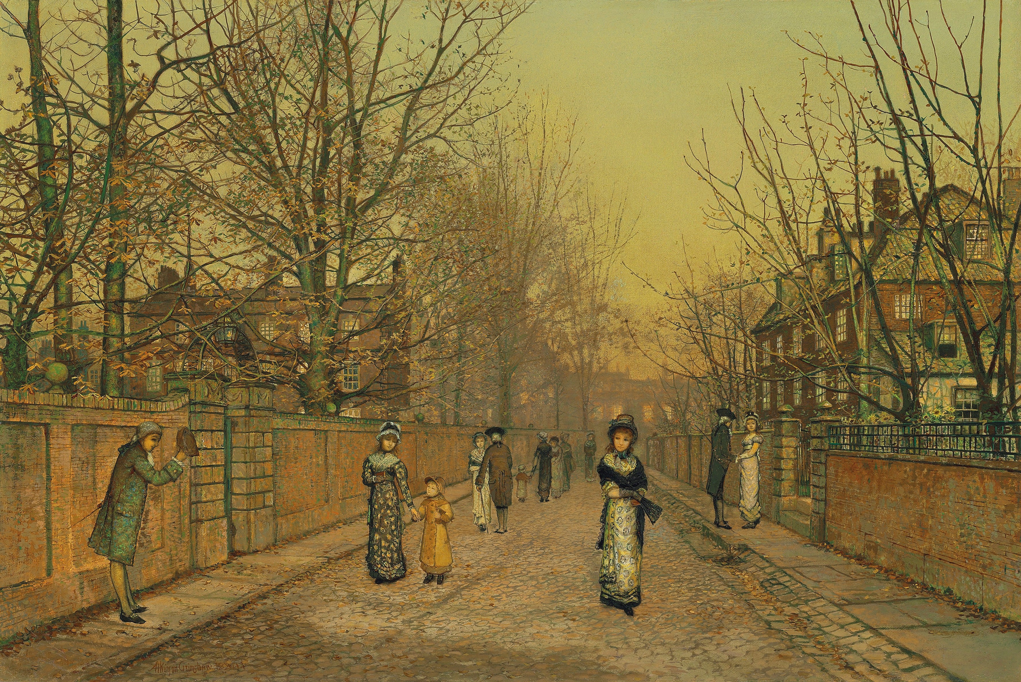 John Atkinson Grimshaw - A Salutation | MasterArt