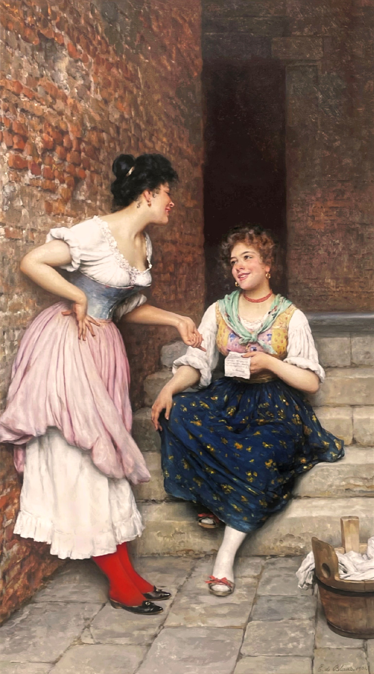 Eugene de Blaas - The Love Letter | MasterArt