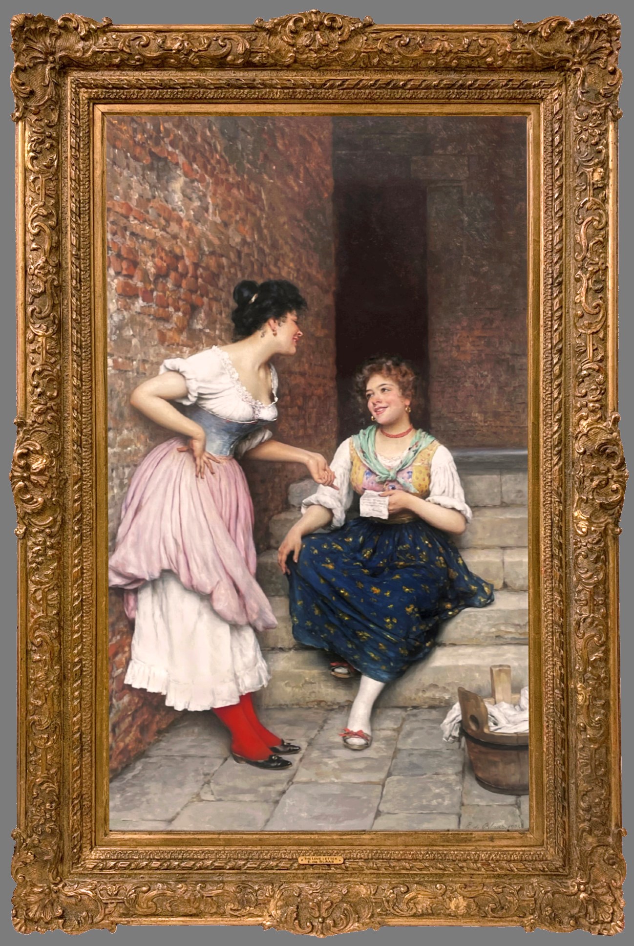 Eugene de Blaas - The Love Letter | MasterArt