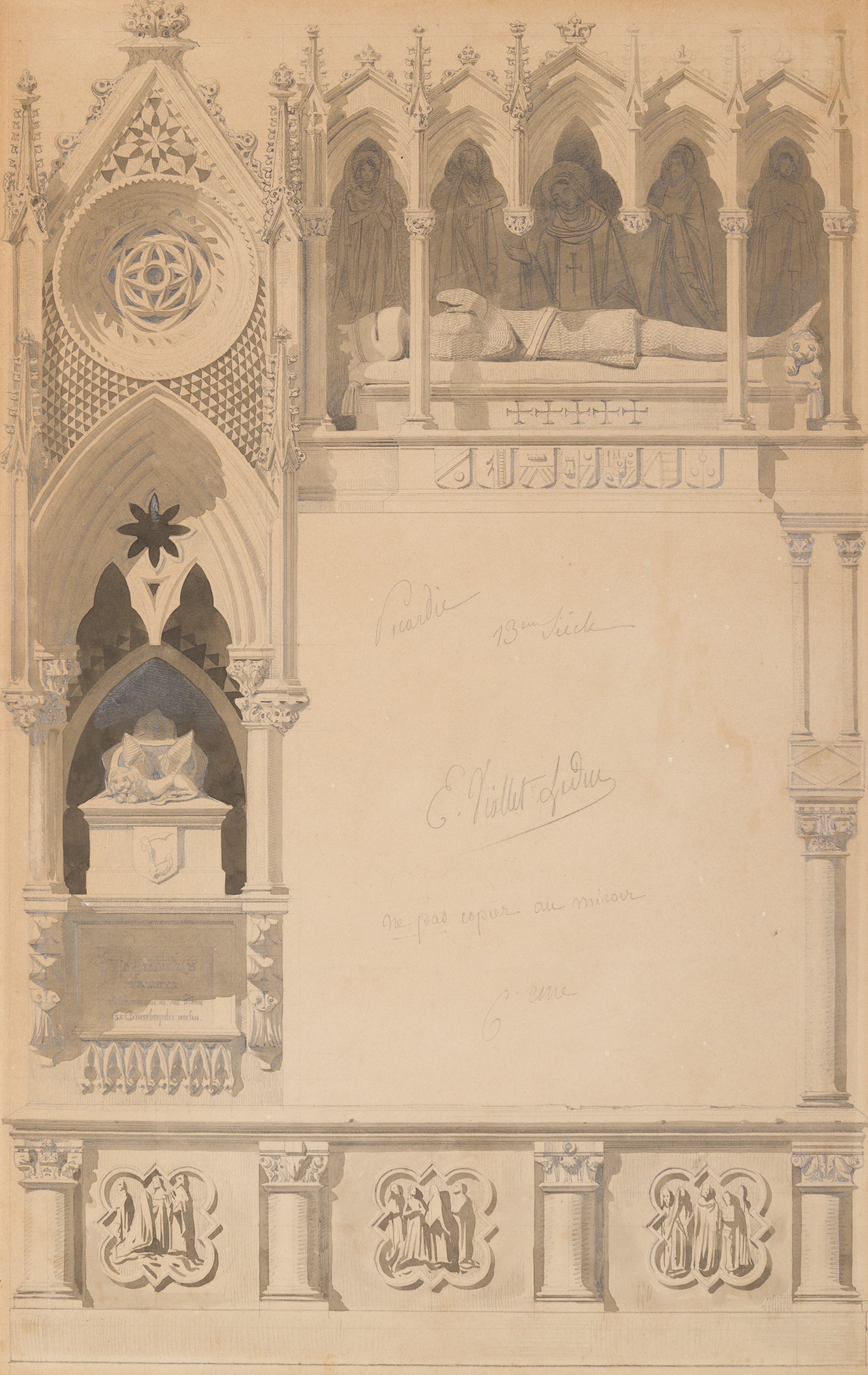 Eugène Emmanuel VIOLLET-LE-DUC - Studies of a Gothic Monument in ...
