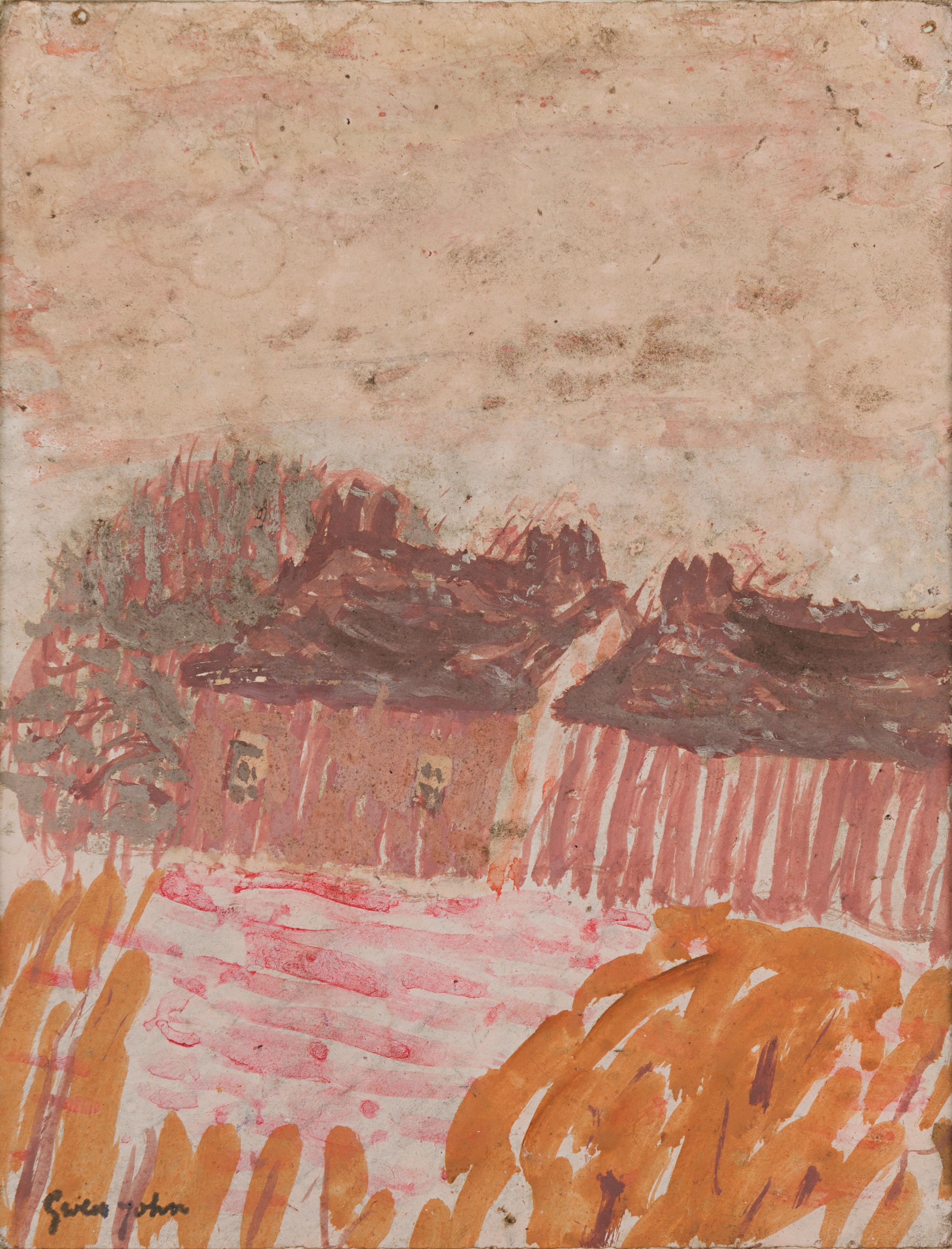Gwen JOHN - Two Houses in a Landscape | MasterArt