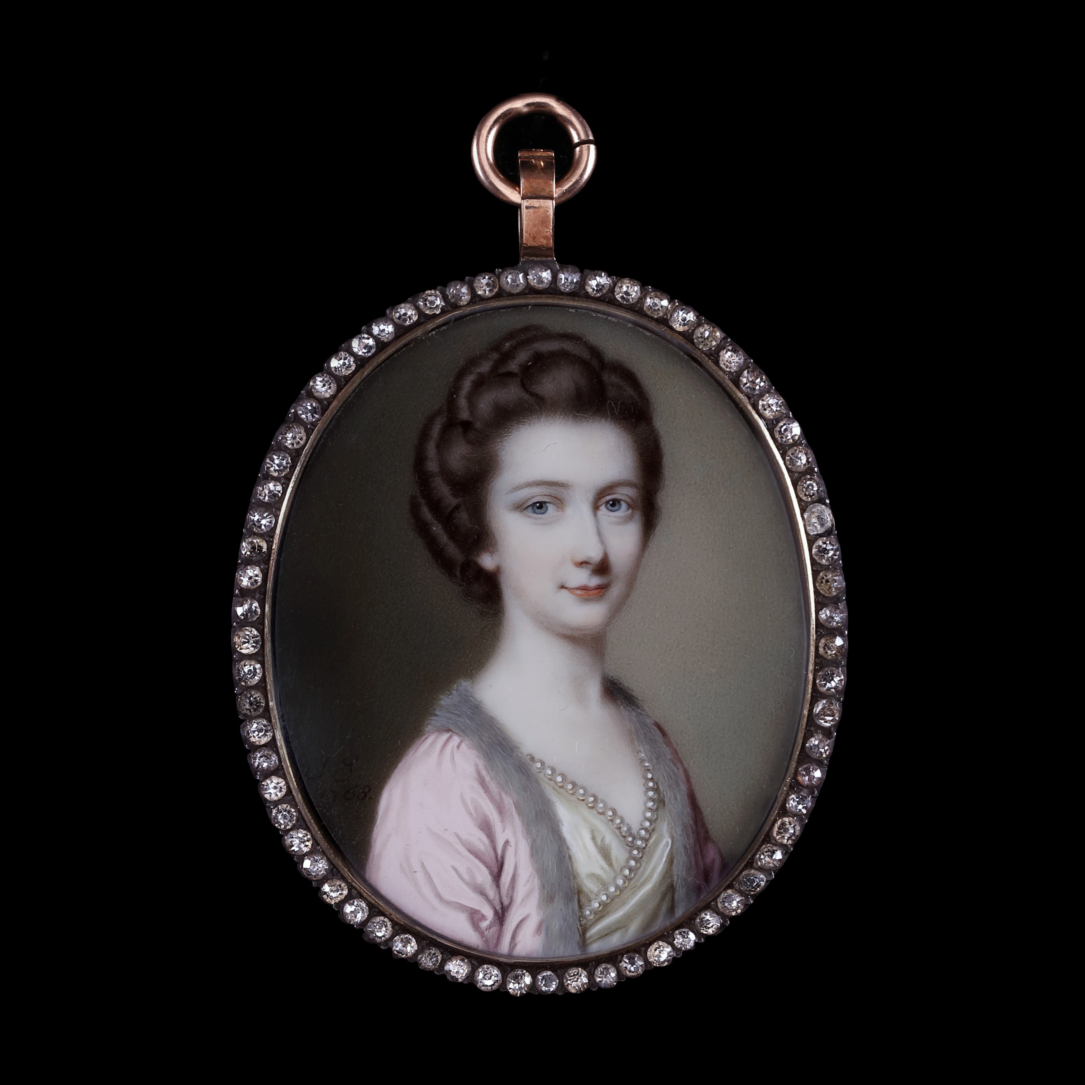 JOHN SMART - Portrait miniature of Elizabeth Anne (nee Cooke) Way (1746 ...